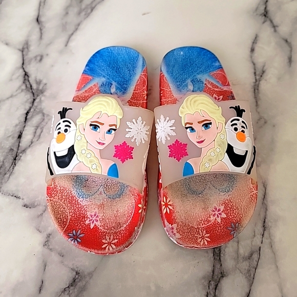 Disney | Shoes | Disney Elsa Sandals Size 2 | Poshmark